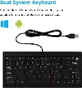 Mini Keyboard, Small Wired 82 Scissor Keys, USB Interface Compact for ...